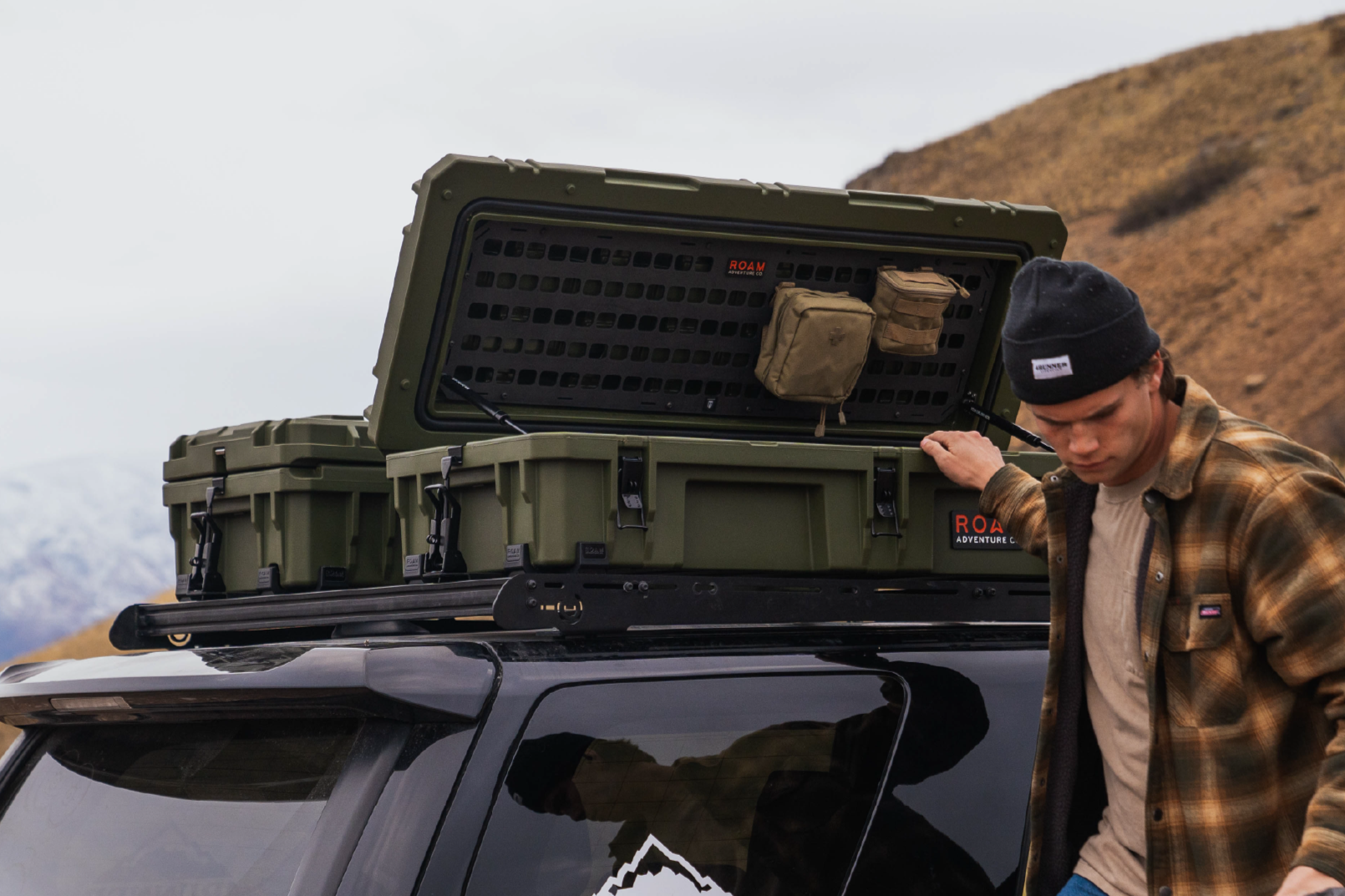 ROAM 95L Rugged Case – Heavy-Duty, Low-Profile Roof Storage for Vans ...